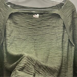 Sarah Pacini | Tops | Sarah Pacini Merino Wool Italian Made Dark Green ...